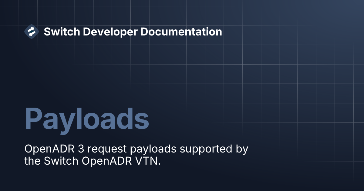 Payloads | Switch Developer Documentation
